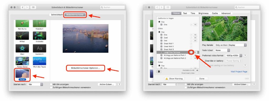 Tipp: Die Apple-TV-Bildschirmschoner auf dem Mac nutzen Tipp: Die Apple-TV-Bildschirmschoner auf dem Mac nutzen
