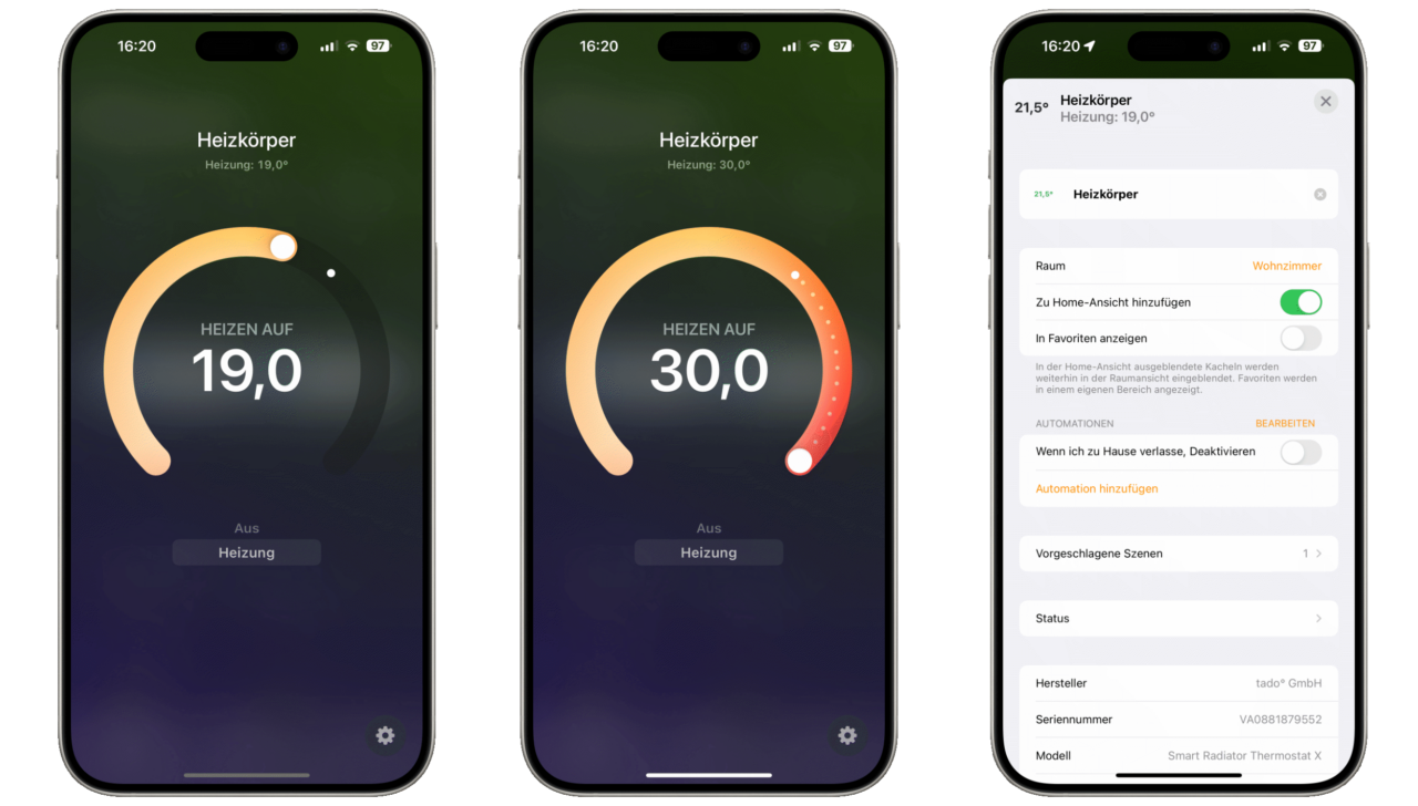 Tado X Thermostat - mit Matter-over-Thread in Perfektion im Apple Home